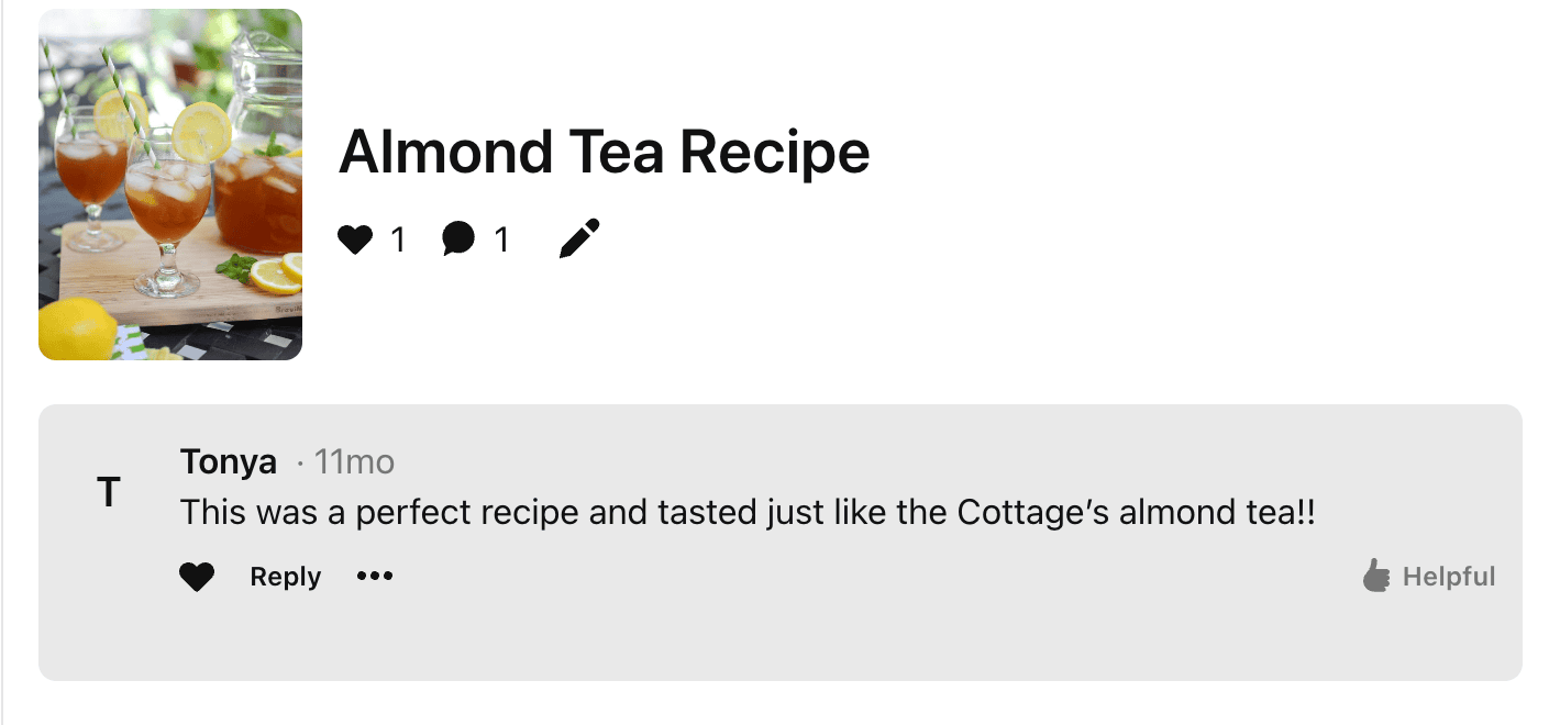 Almond Tea Recipe