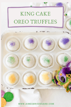 King Cake Oreo Truffles • Aimee's Pretty Palate